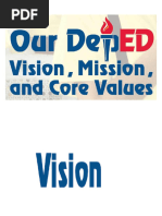 DepEd Vision Mission Core Values | PDF