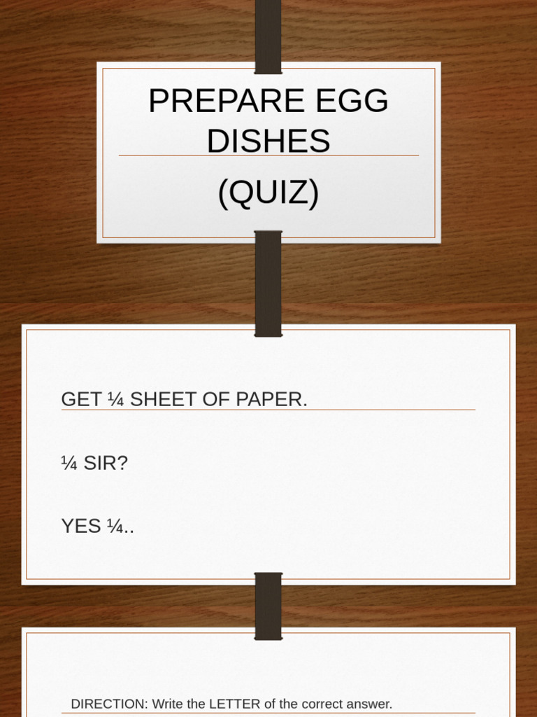 Quiz Tle Egg | PDF | Language Arts & Discipline