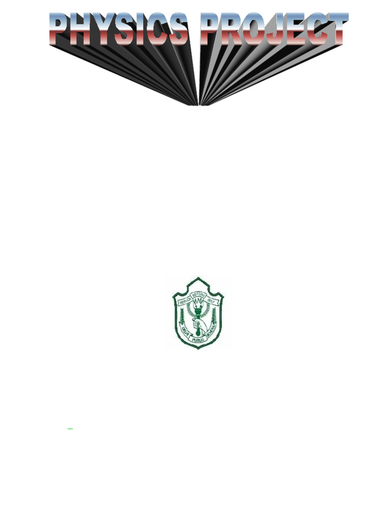 Physics Sample Project Format | PDF