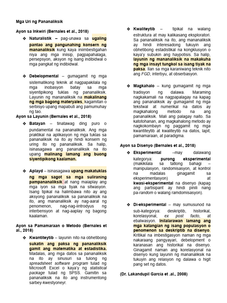 Rebyuwer Sa Fili Yunit 4 | PDF