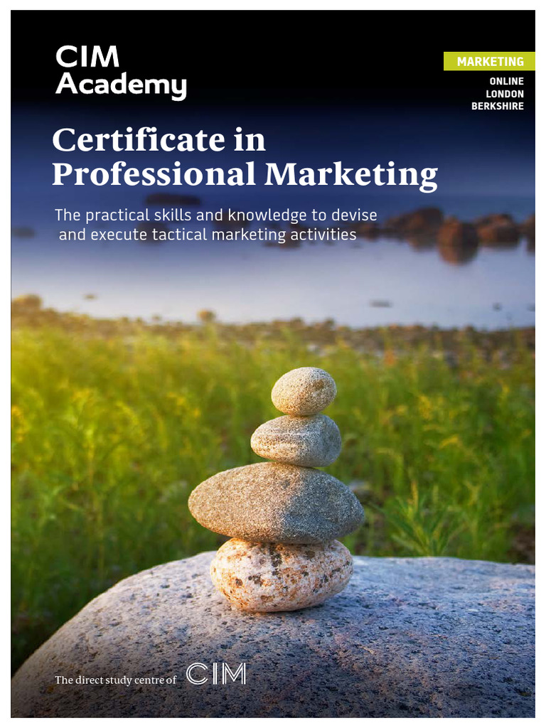 l4 Cim Certificate in Professional Marketing | PDF | Marketing ...