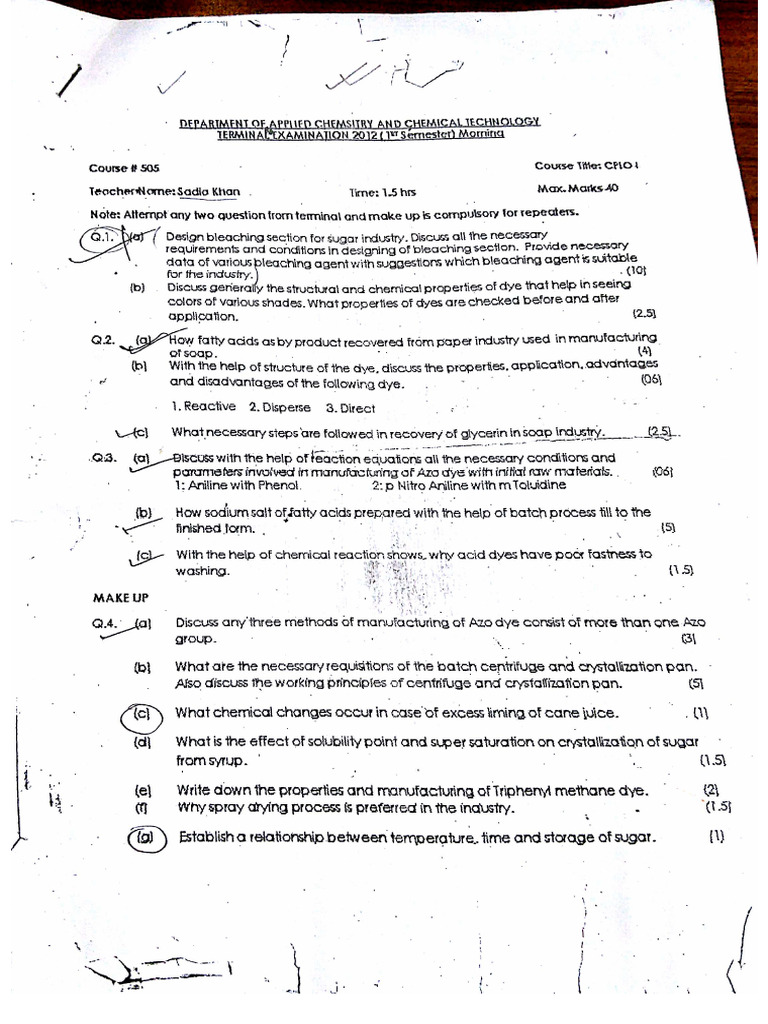 505 Past Paper | PDF
