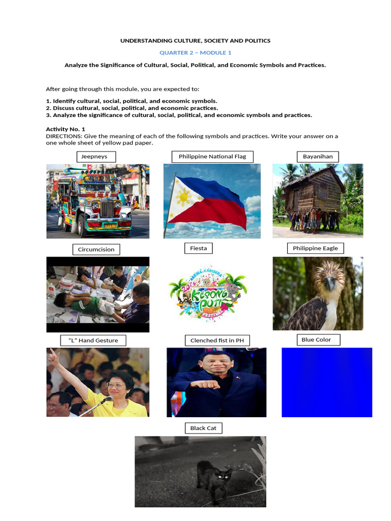 UCSP-Q-2_MODULE-1 | PDF | Symbols | Philippines