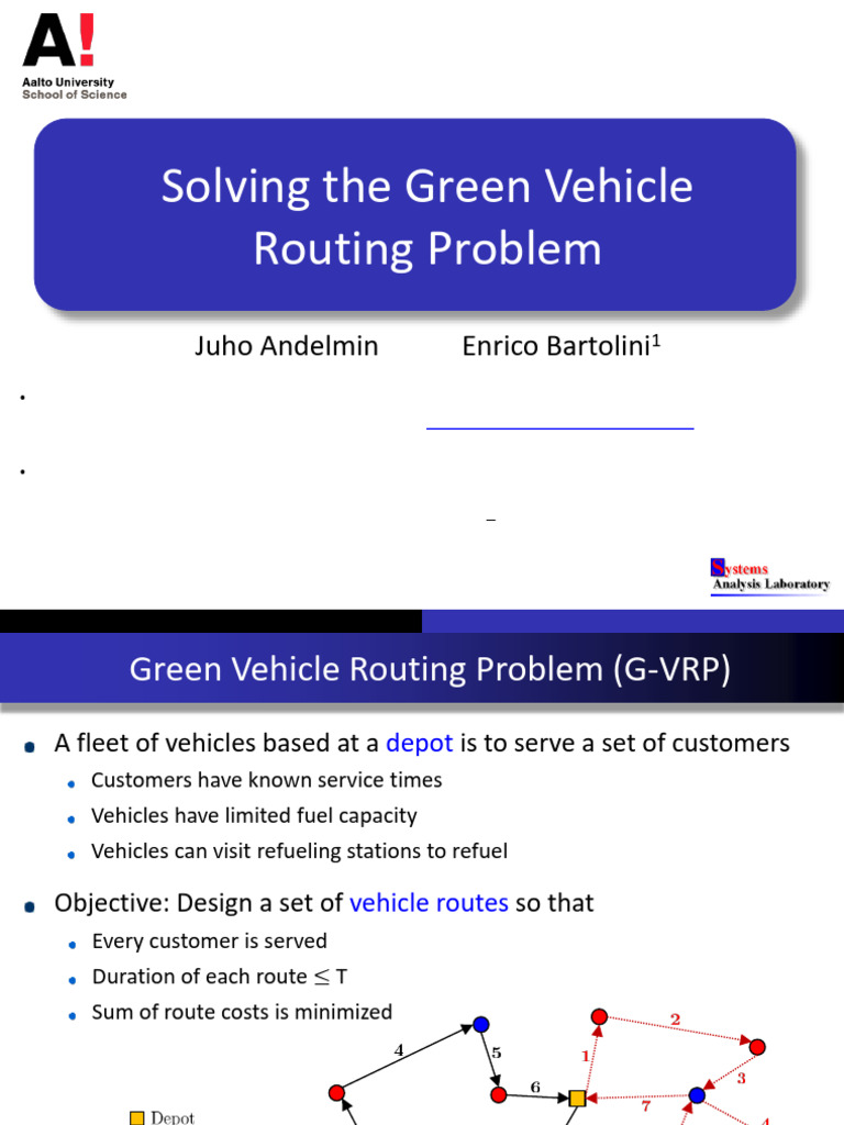 PRESENTATION On Solving GVRP | PDF | Mathematical Analysis | Computer Programming