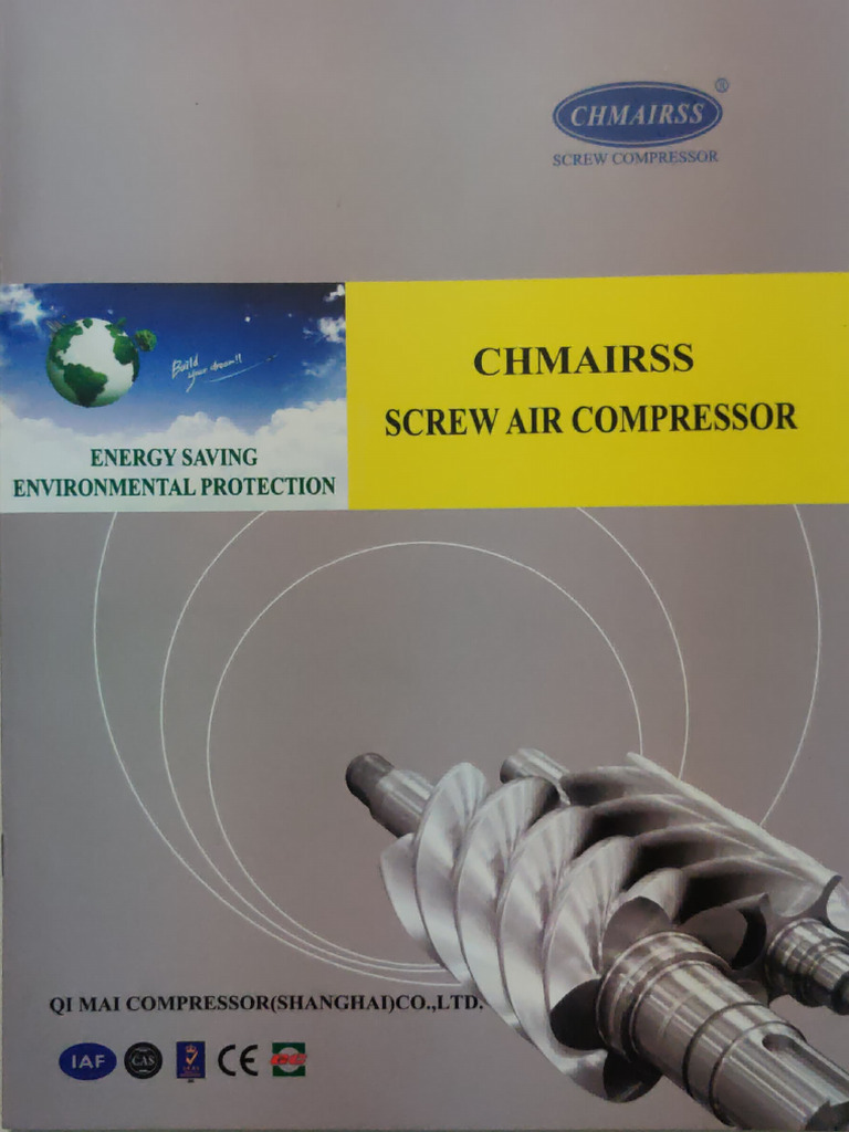 Qimai Screw Compressor Overview | PDF | Energy Conservation ...