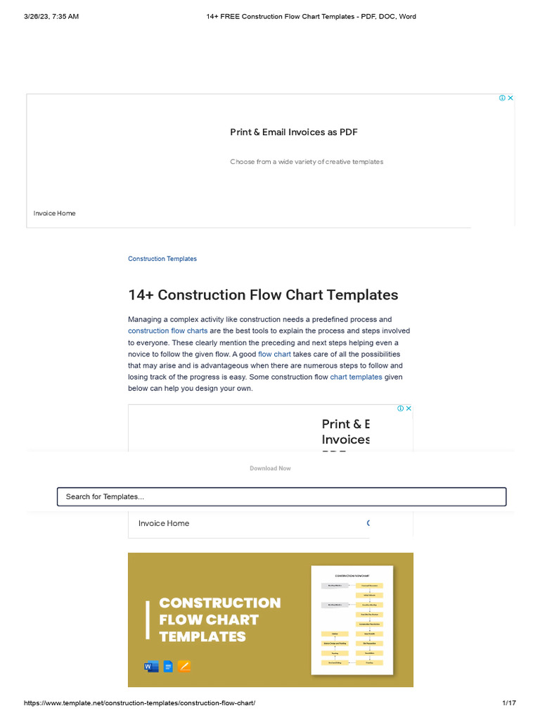 14+ FREE Construction Flow Chart Templates - PDF, DOC, Word | PDF ...