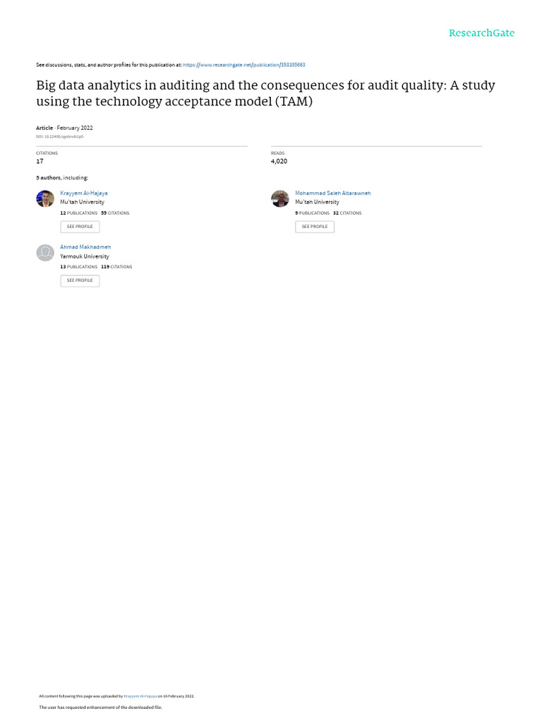 Bigdata | PDF | Audit | Business