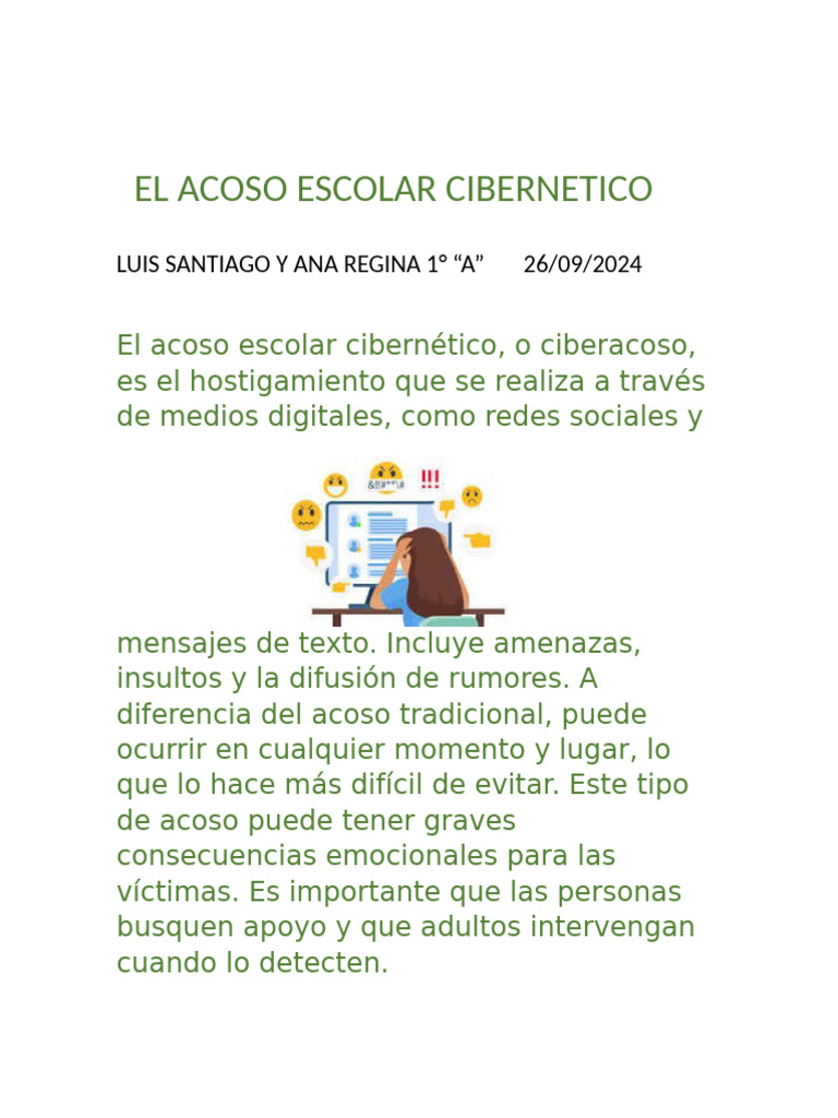 Cómo Prevenir y Combatir el Ciberacoso | PDF