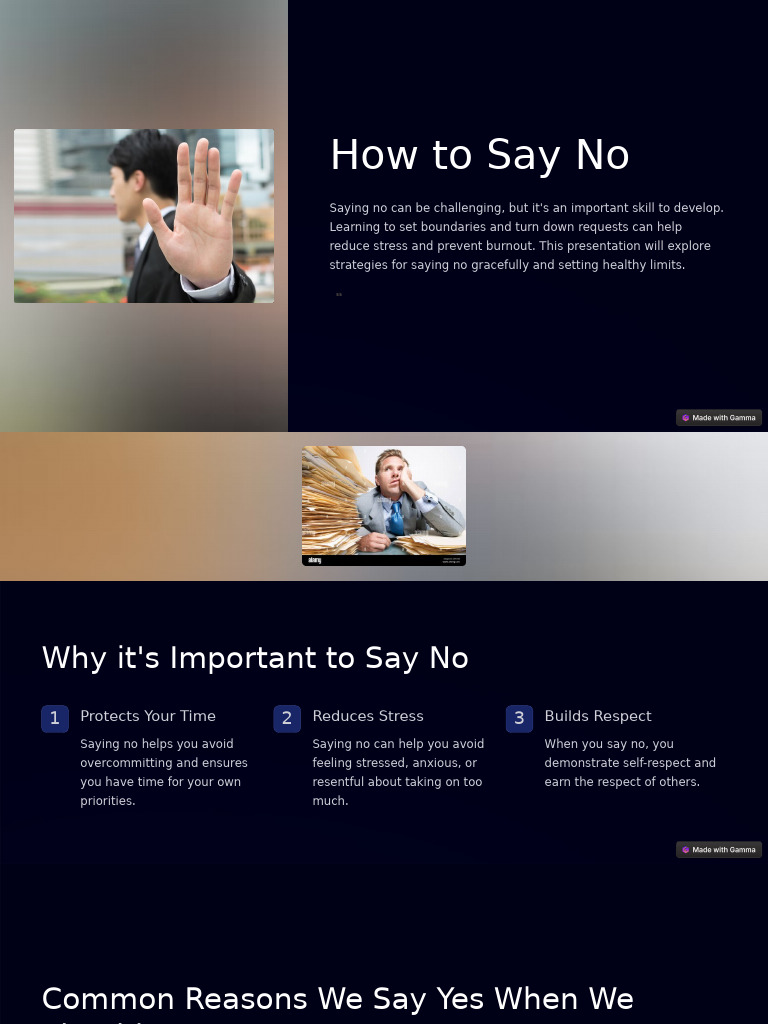 How To Say No | PDF | Cognition | Psychology