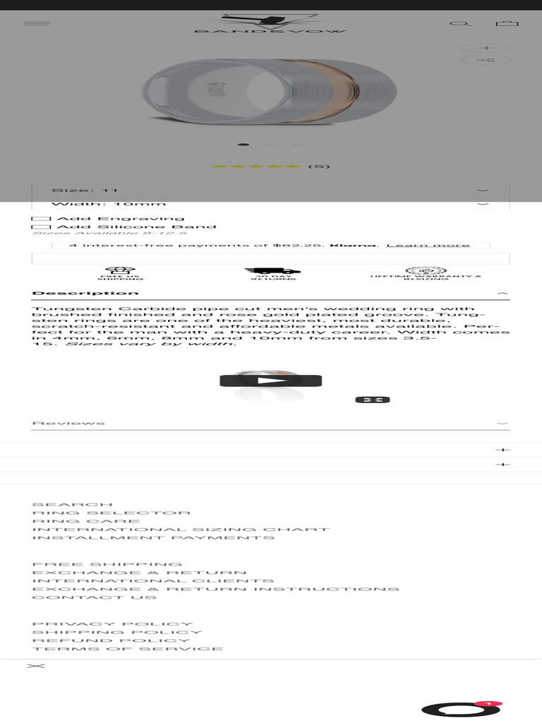 The Zeus Band & Vow Unique Men's Wedding Bands | PDF