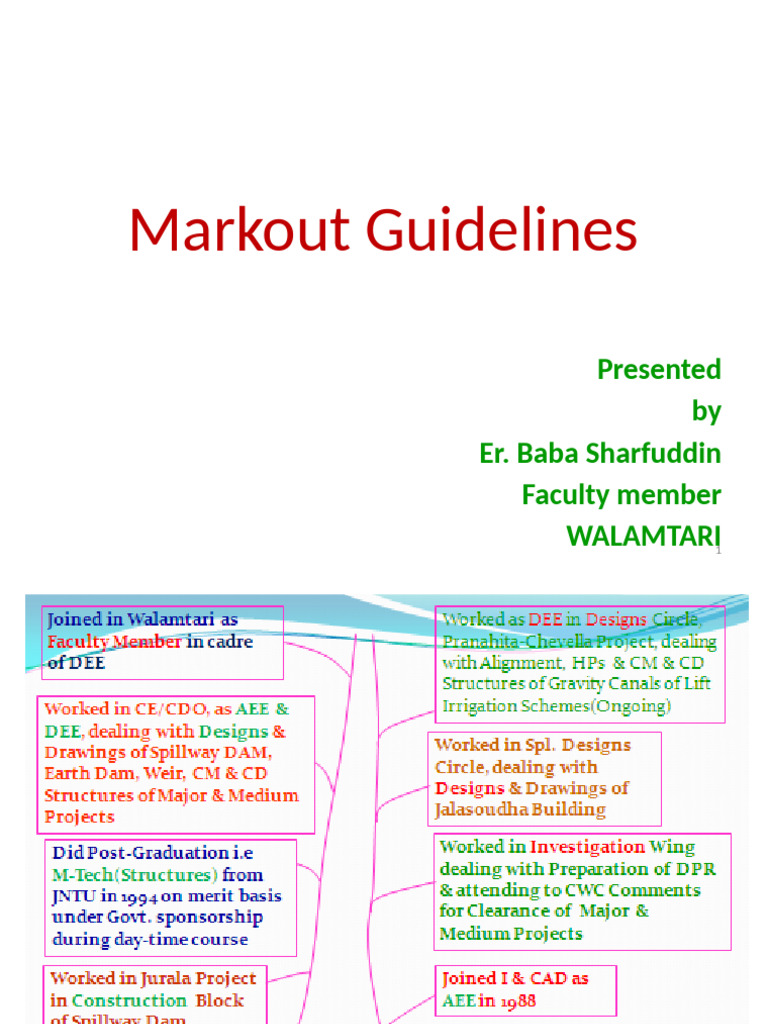 Markout Guidelines | PDF | Dam | Civil Engineering
