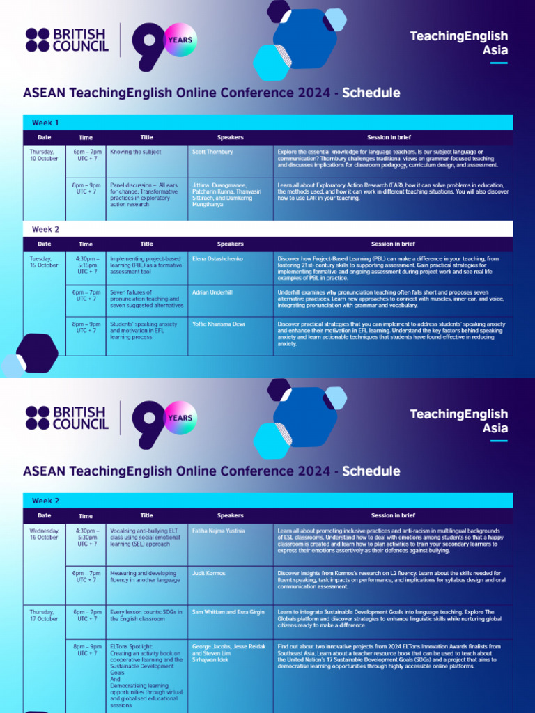 Susunan Acara - ASEAN Teaching | PDF