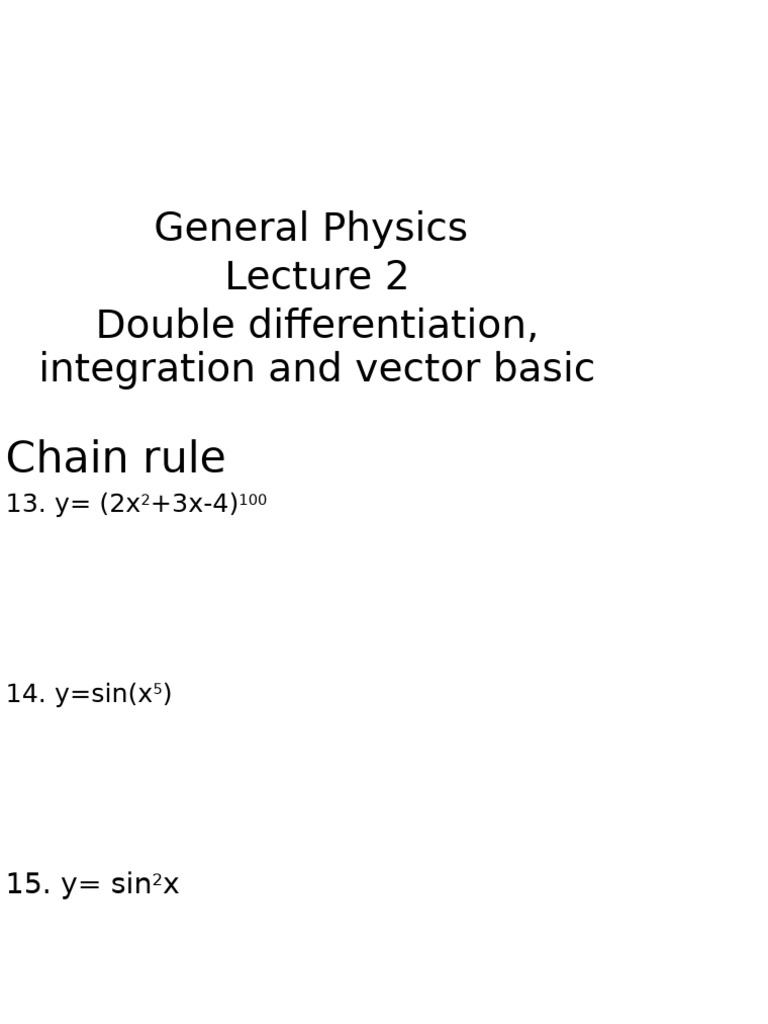 General Physics Lecture 2 | PDF | Euclidean Vector | Velocity