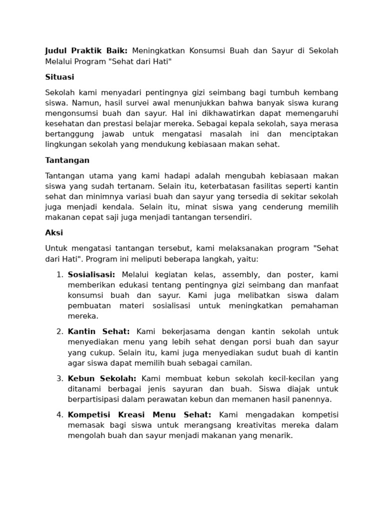 Draft Cerita Praktik Baik | PDF