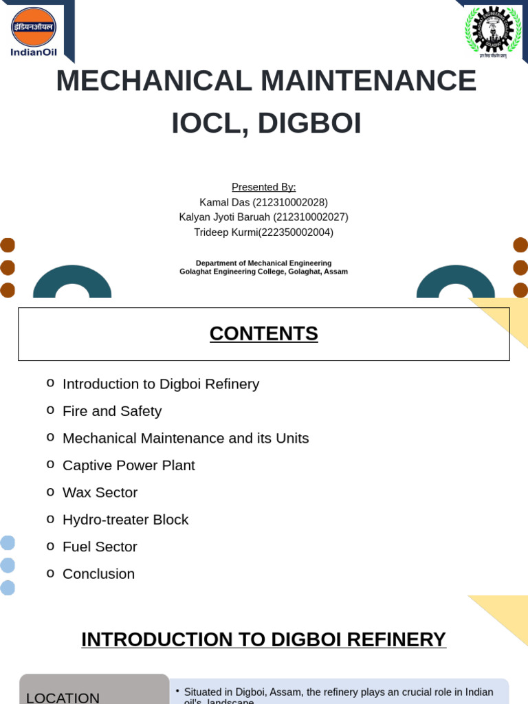 Industrial Internship | PDF | Oil Refinery | Diesel Fuel