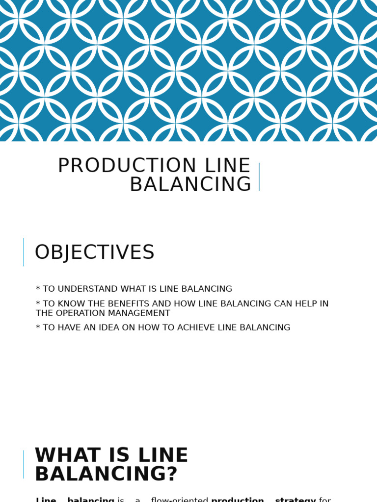Line Balancing in Production Management | PDF | Business Economics ...