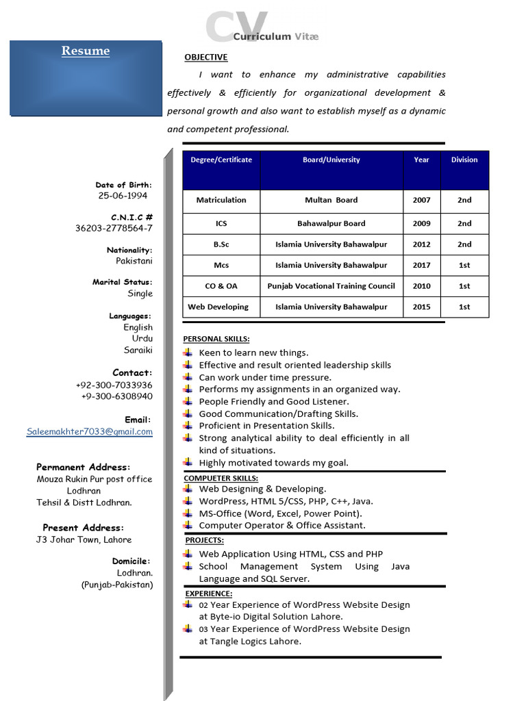 Saleem Akhter Resume | PDF | Computing | Software Engineering