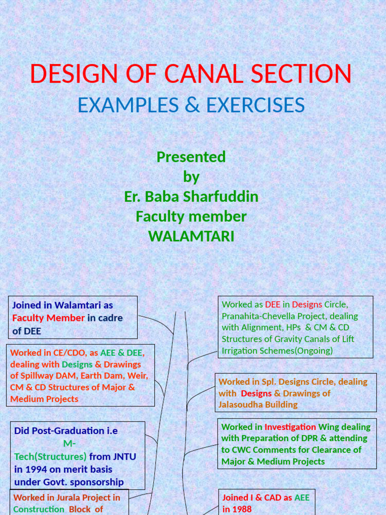 FINALdt28-04-2015 Design of Canals-Examples & Exercises - 1 | PDF ...