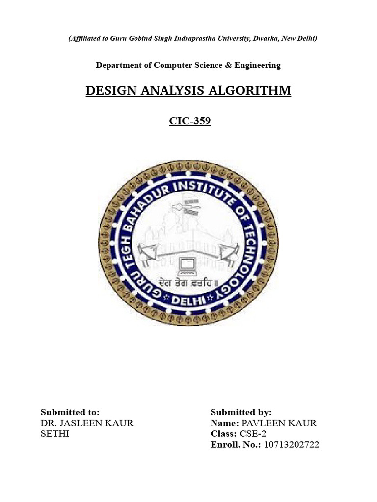 daa file | PDF | Computer Programming | Algorithms And Data Structures