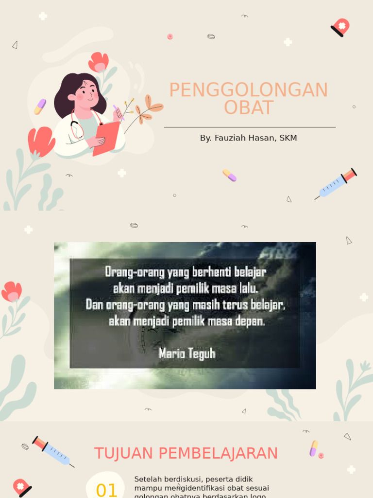 Power Point Penggolongan Obat | PDF