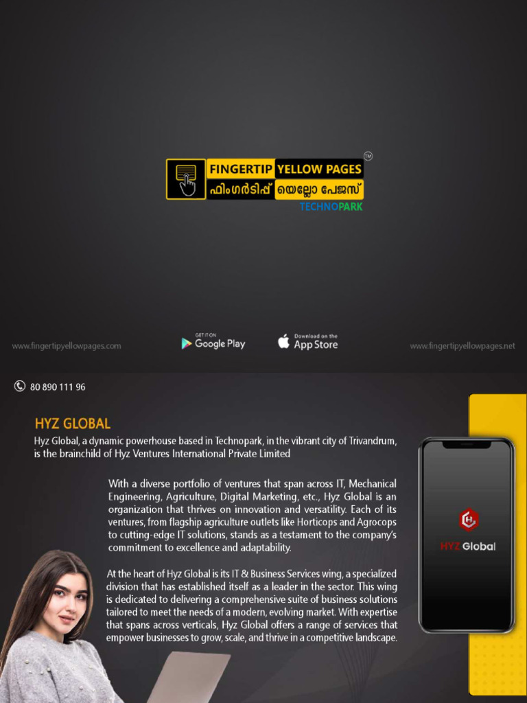 Fingertip Yellowpages Brochure | PDF | Economies | Business