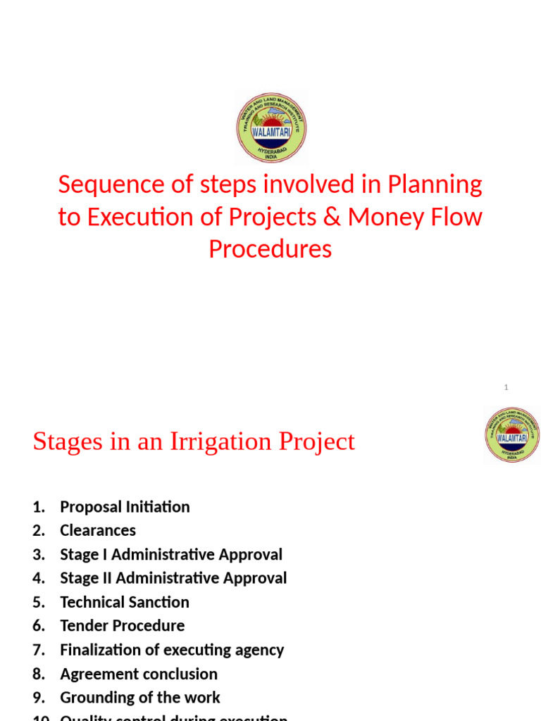 Sequence of Steps Involved in Planning To Execution of Projects | PDF ...