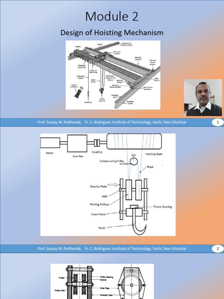 DMS - Module 2 - Hoisting Mechanism | PDF | Bending | Stress (Mechanics)