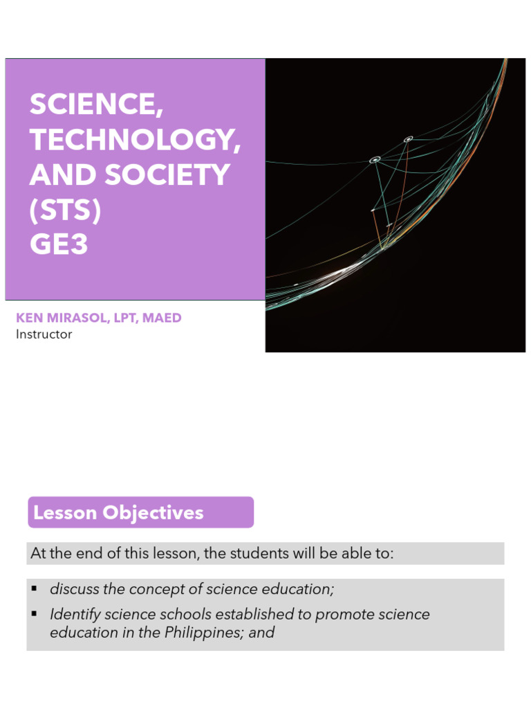 STS Week 5 | PDF | Science | Schools