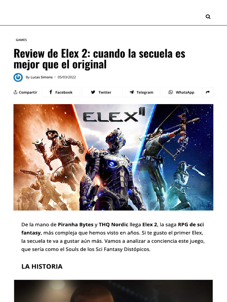 Elex 2 Review: Better Sequel | PDF
