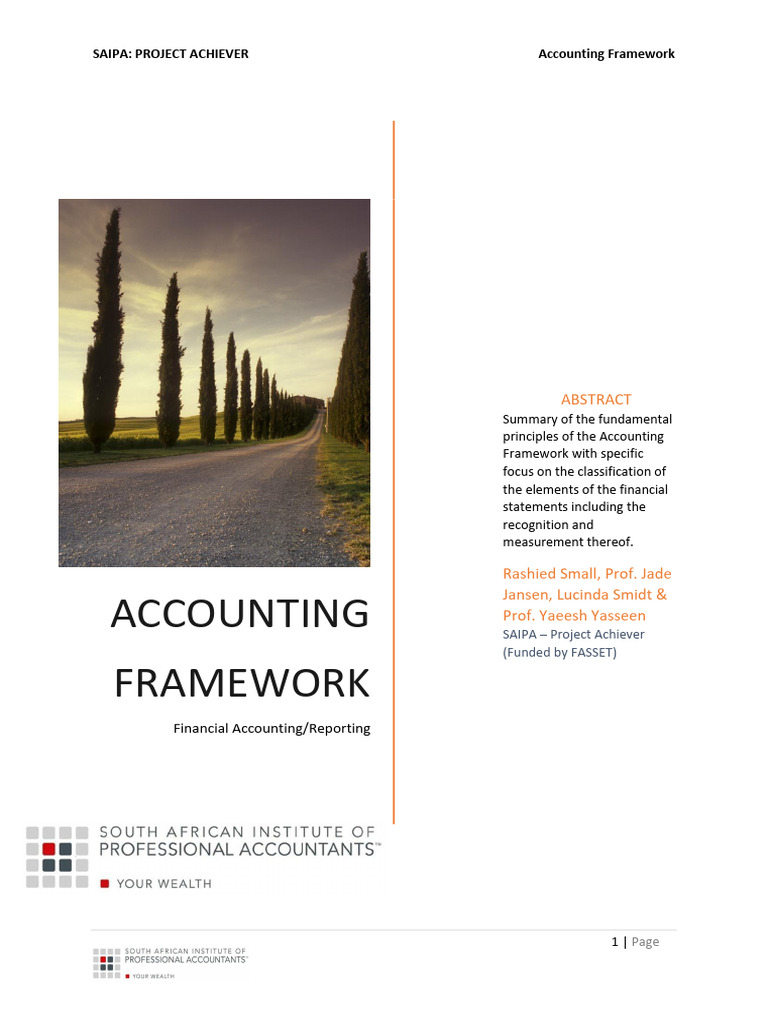 ACCOUNTING FRAMEWORK - NOTES.pdf | PDF | Income | Historical Cost