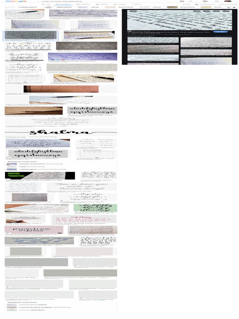 Cute Cursive Handwriting - Google Search | PDF | Calligraphy | Text