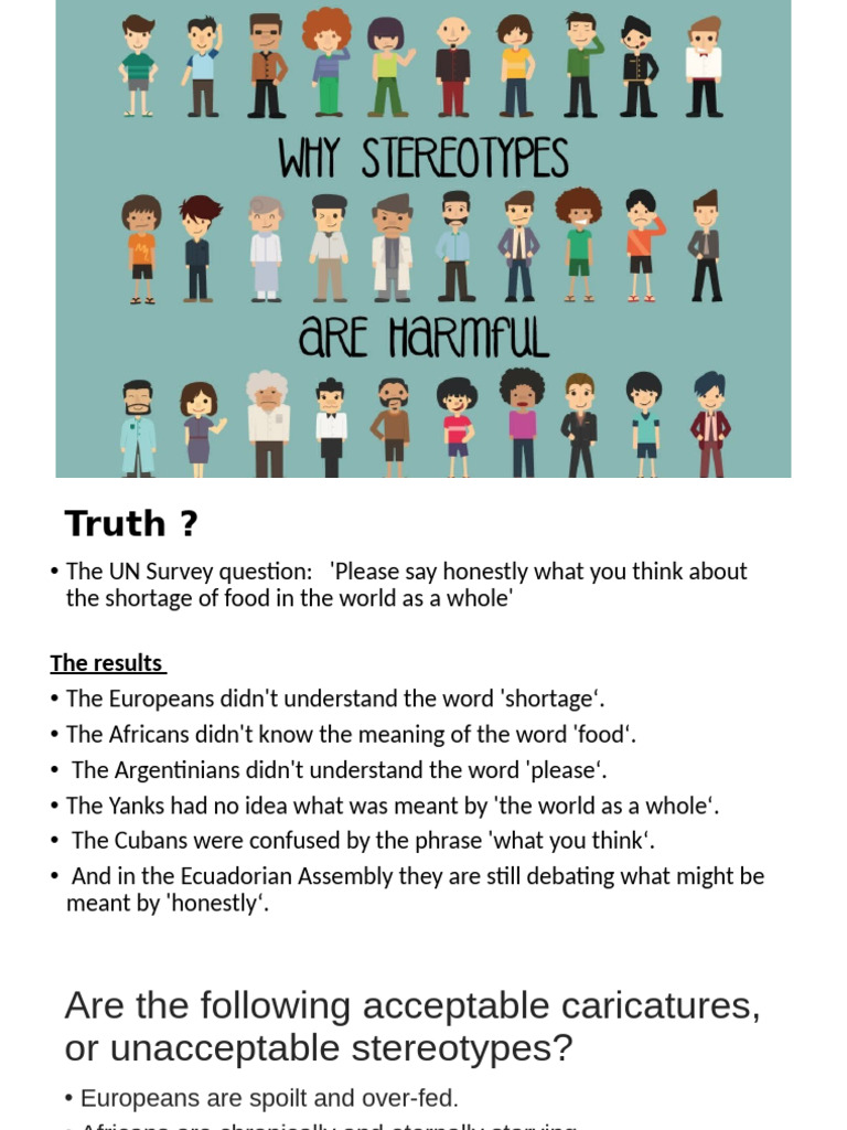 Stereotype Jokes | PDF | Travel | Art