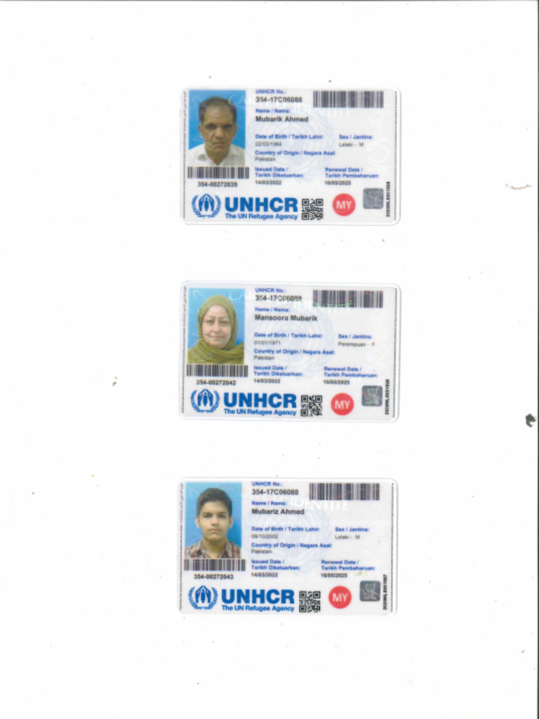Unhcr Card | PDF