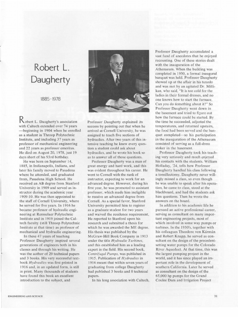 Robert L. Daugherty: Caltech Legacy | PDF | California Institute Of ...
