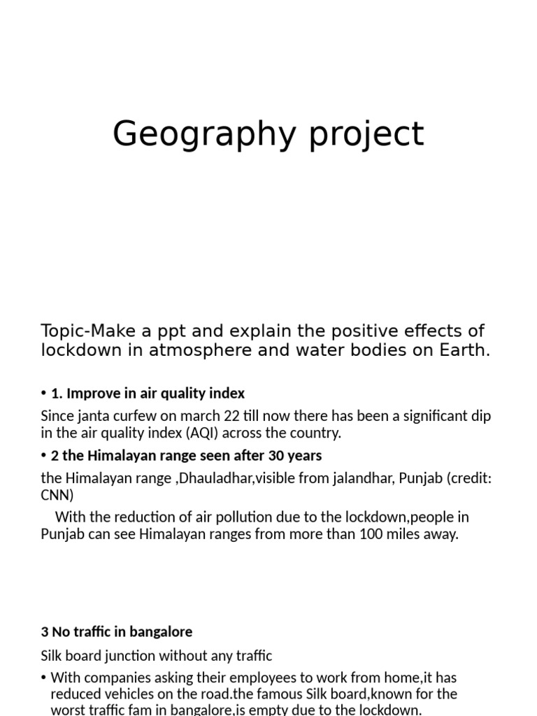 Abuzar Khan Geography Project | PDF