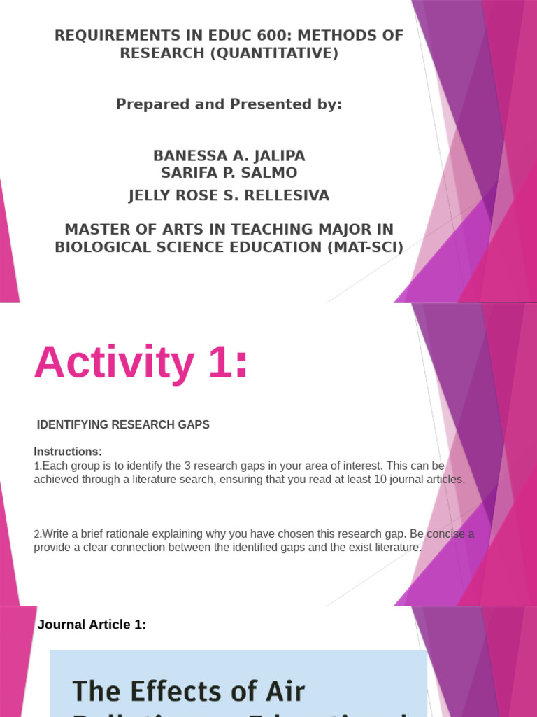 Research Gaps in Air Pollution Education | PDF | Air Pollution | Statistics