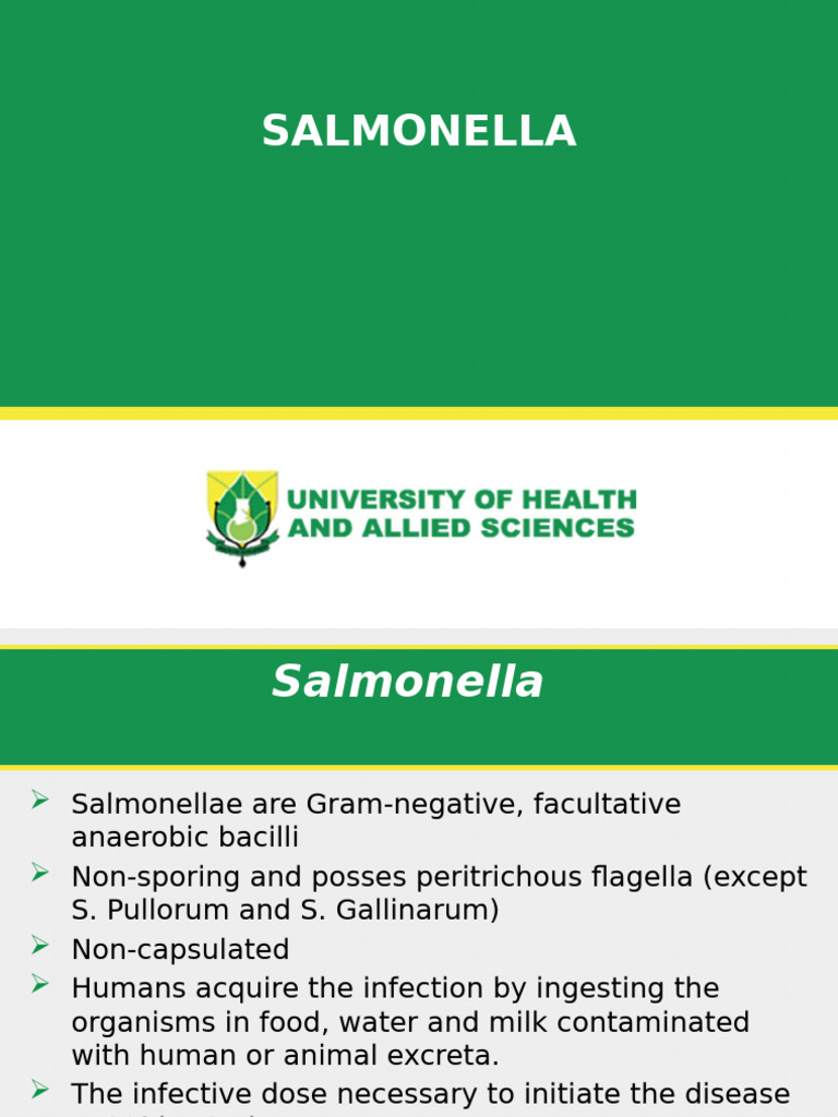 Salmonella | PDF | Salmonella | Microbiology