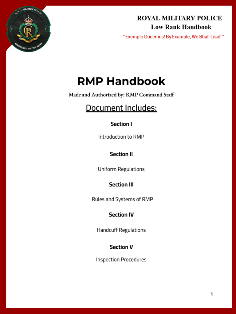 RMo | PDF | Sergeant | Military Units And Formations