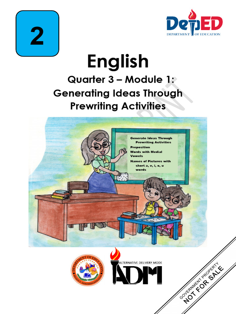 English2 q3 Mod1 Generatingideasthroughprewritingactivities v5 | PDF | Learning | Thought
