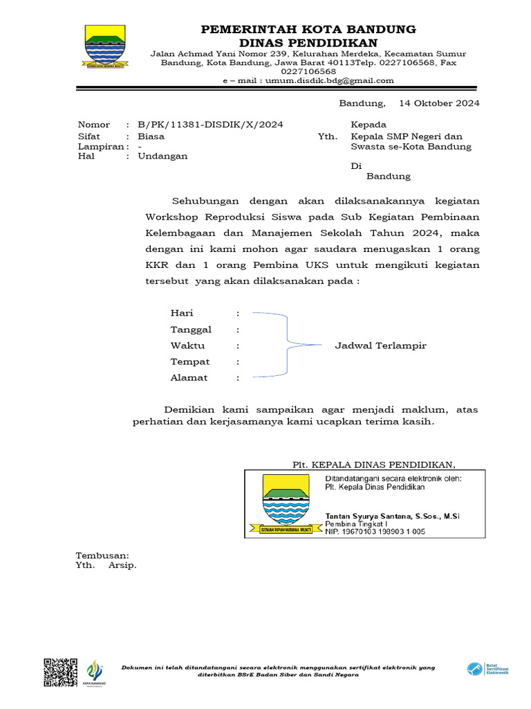 Undangan Kespro Utk KKR | PDF