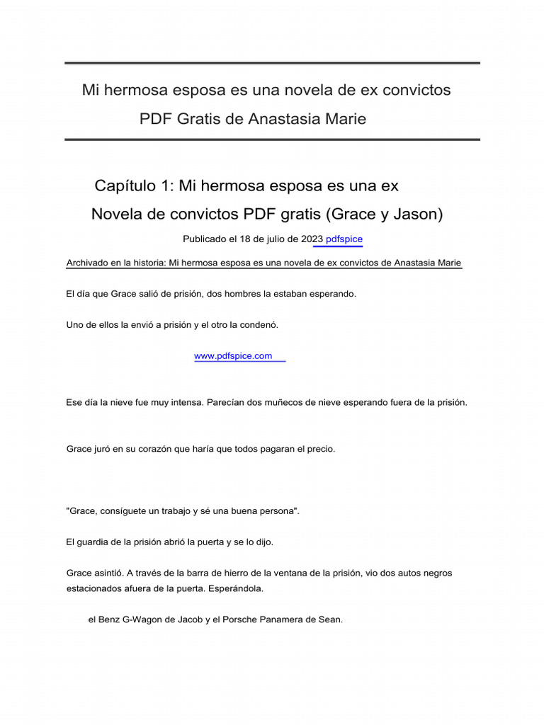 Mi Hermosa Esposa Es Una Ex Convicta.. | PDF | Jacob