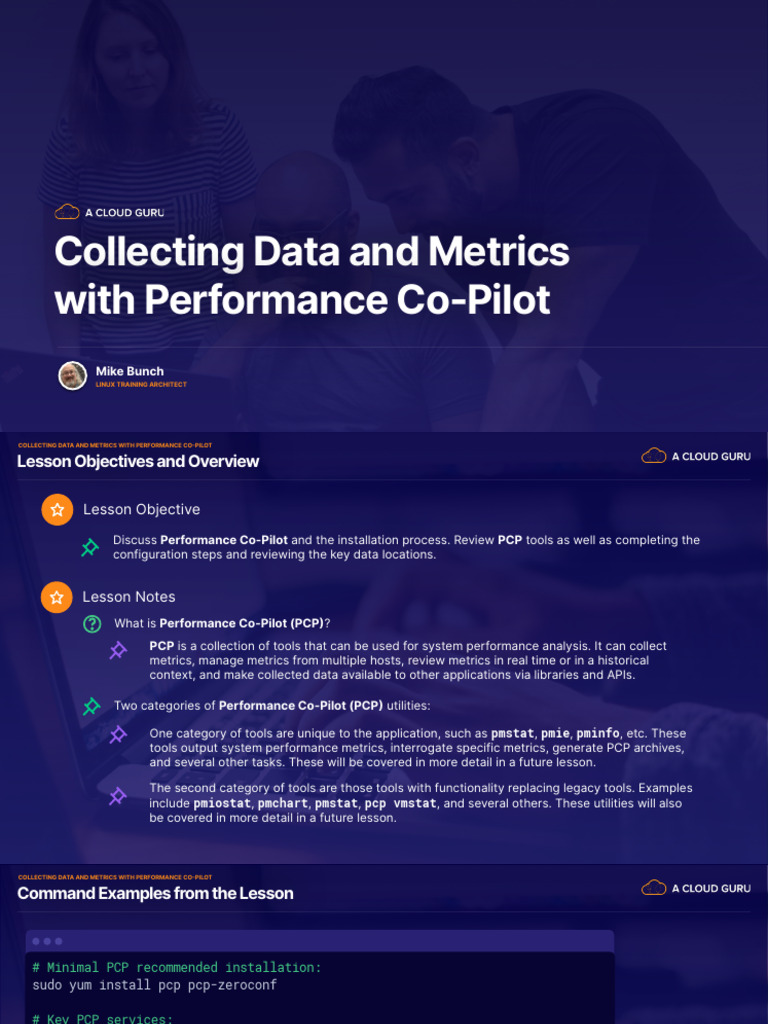 012 Collecting Data and Metrics With Performance Co-Pilot Study Guide | PDF | Sudo | Computer ...