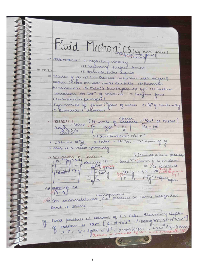 Fluid Mechanics | PDF
