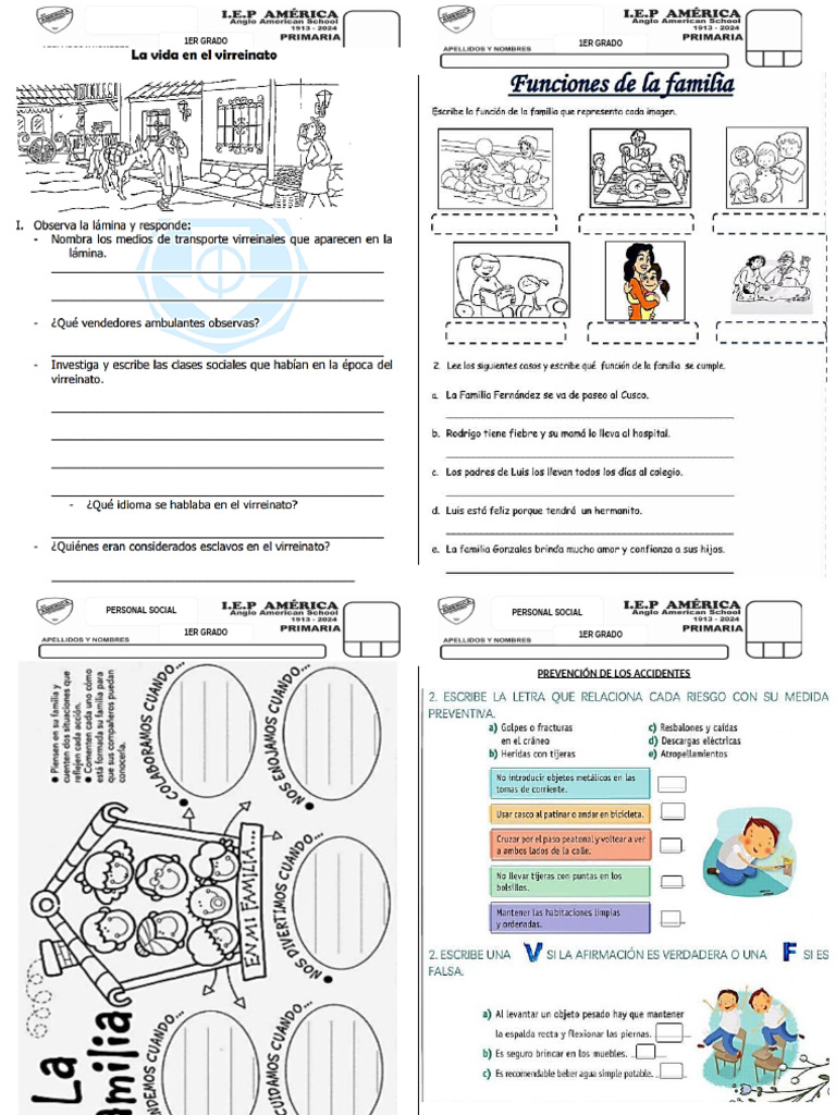 FICHAS 3 BIM- PS - 1 | PDF