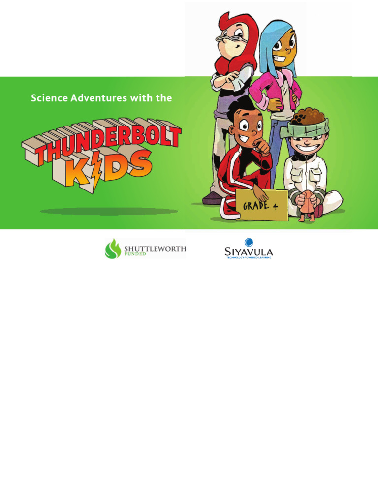 Thunderbolt Kids Science Comic Books Grade 4 | PDF | Creative Commons ...