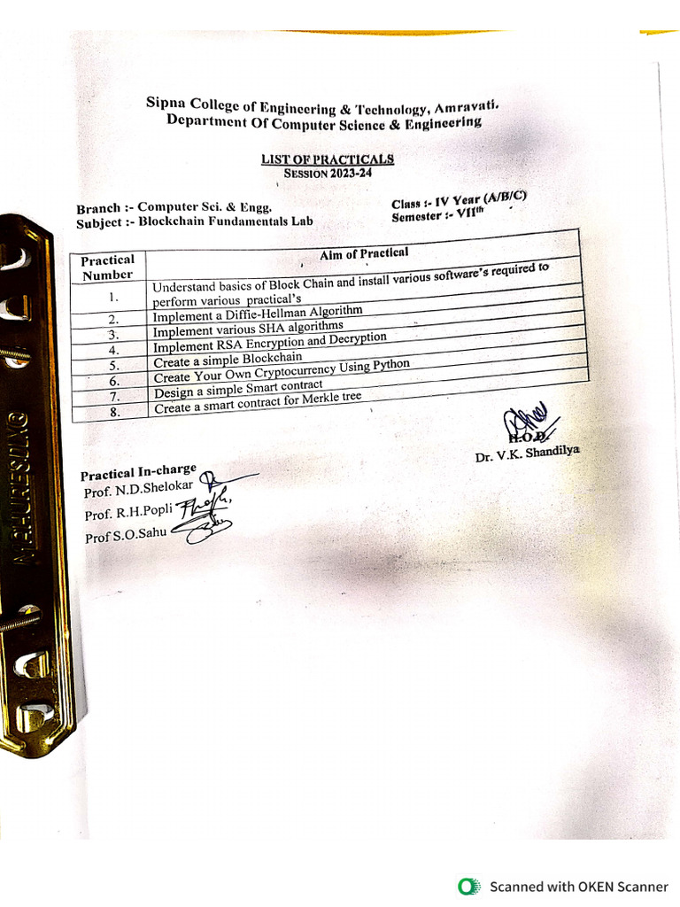 Block Chain Practicals | PDF