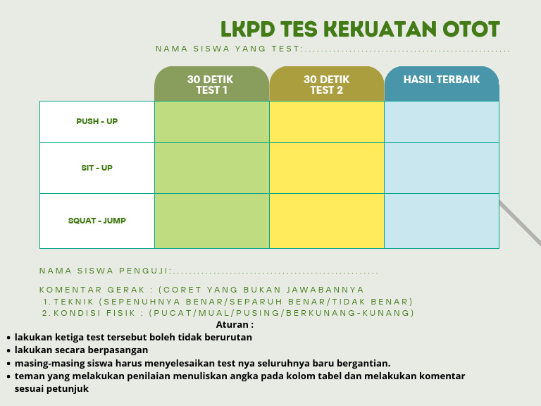 LKPD Pengukuran Kekuatan Otot | PDF