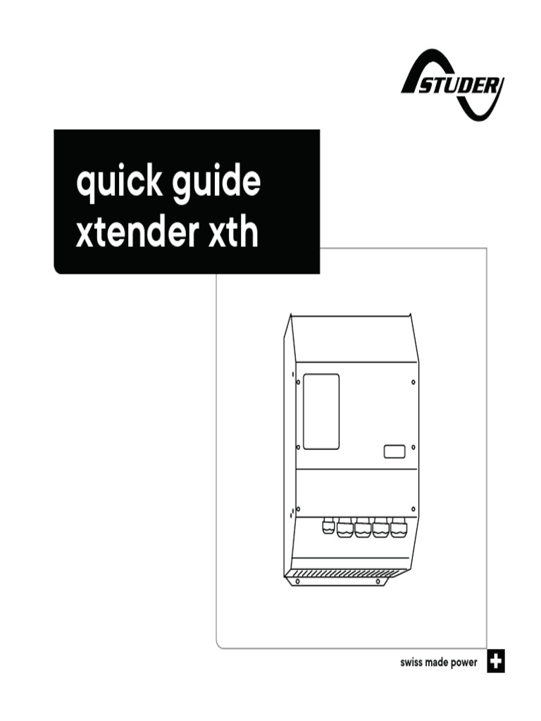 Guide d'installation Xtender XTH | PDF | Maison et jardin | Ordinateurs