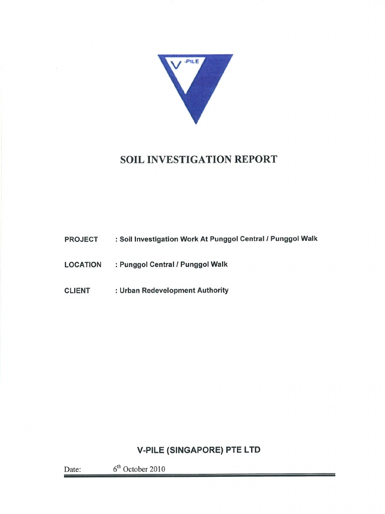 Soil Investigation Report (Sample)