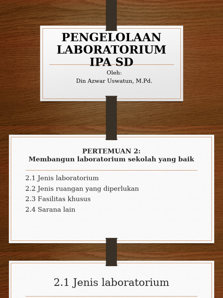 Pengelolaan Lab IPA SD | PDF | Teknologi & Rekayasa